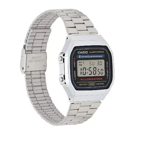 Casio Men's Vintage A168WA-1 WCR Electro Luminescence Watch ...