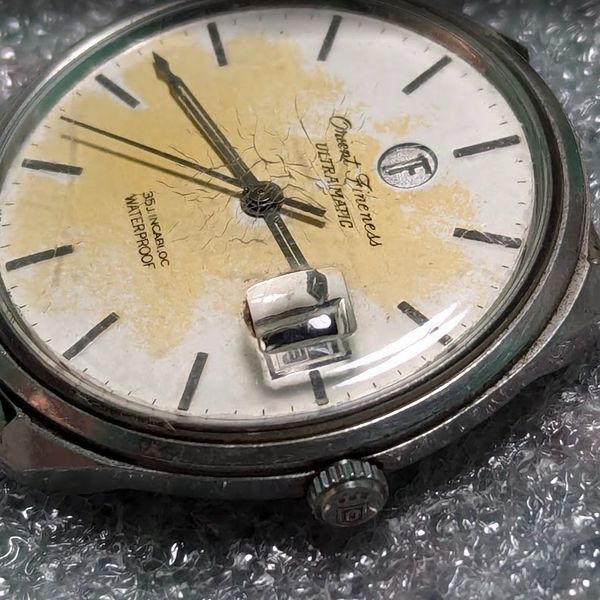 Orient Fineness Ultra Matic 35 Jewels Auto Watch Working Rare 36mm Date ...