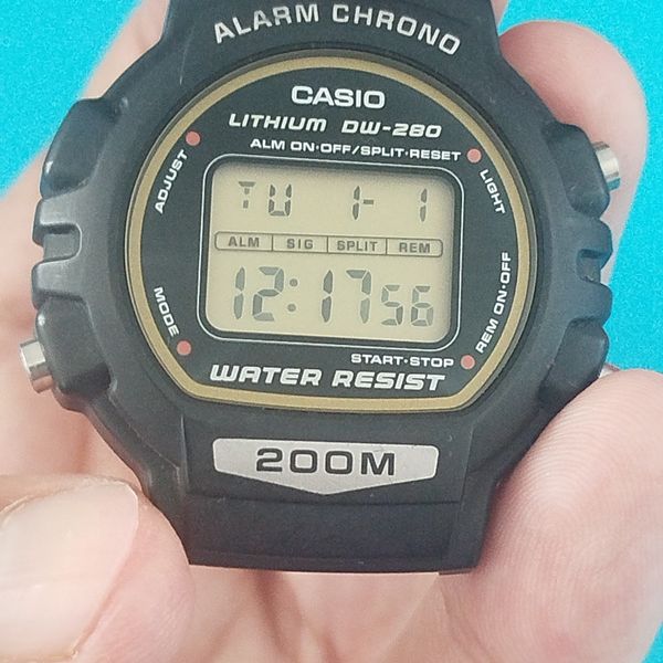 N.O.S CASIO DW-280 module 1000 Chronograph 200M Watch. | WatchCharts ...