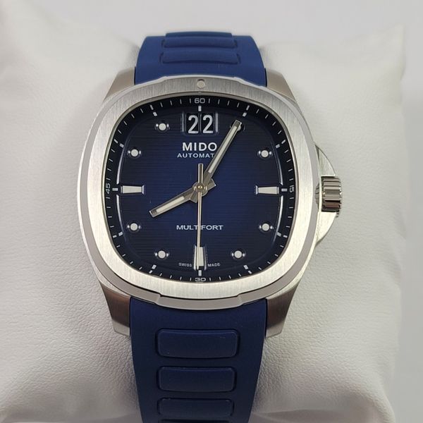 Mido Multifort TV Big Date Automatic Rubber Strap Men's Watch ...