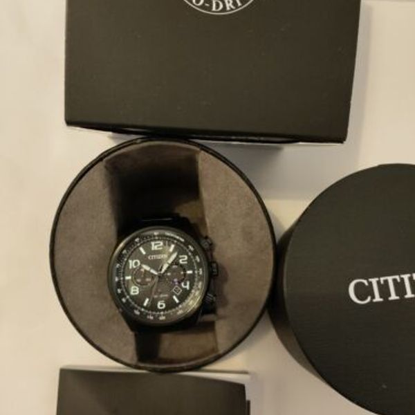 Citizen Eco-Drive Chronograph Men's Watch Black Case 45mm - Excellent ...