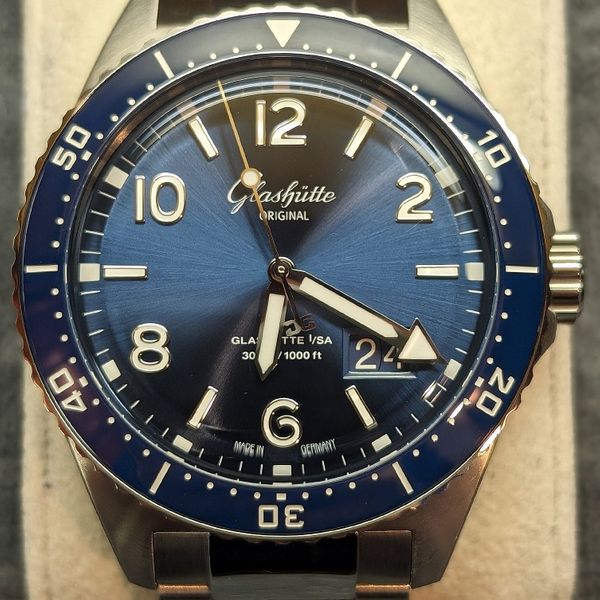 Glashutte Original SeaQ Blue + Strap / 1-36-13-02-81-70 | WatchCharts ...
