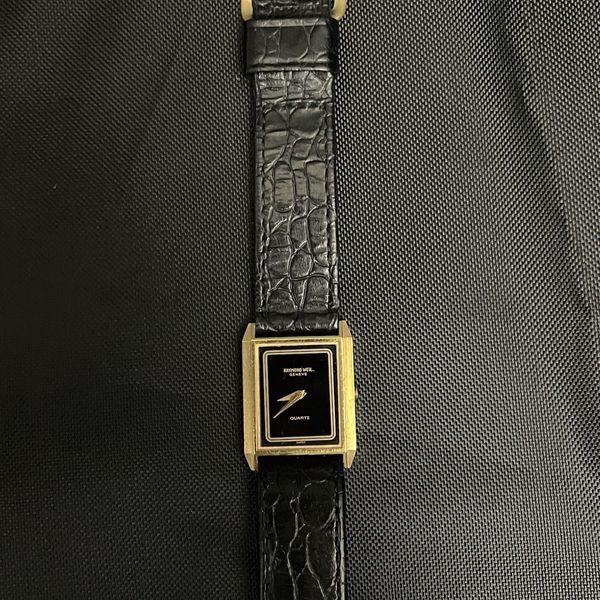 Raymond Weil Women's 18K Gold Plated Tank Quartz Watch. | WatchCharts ...