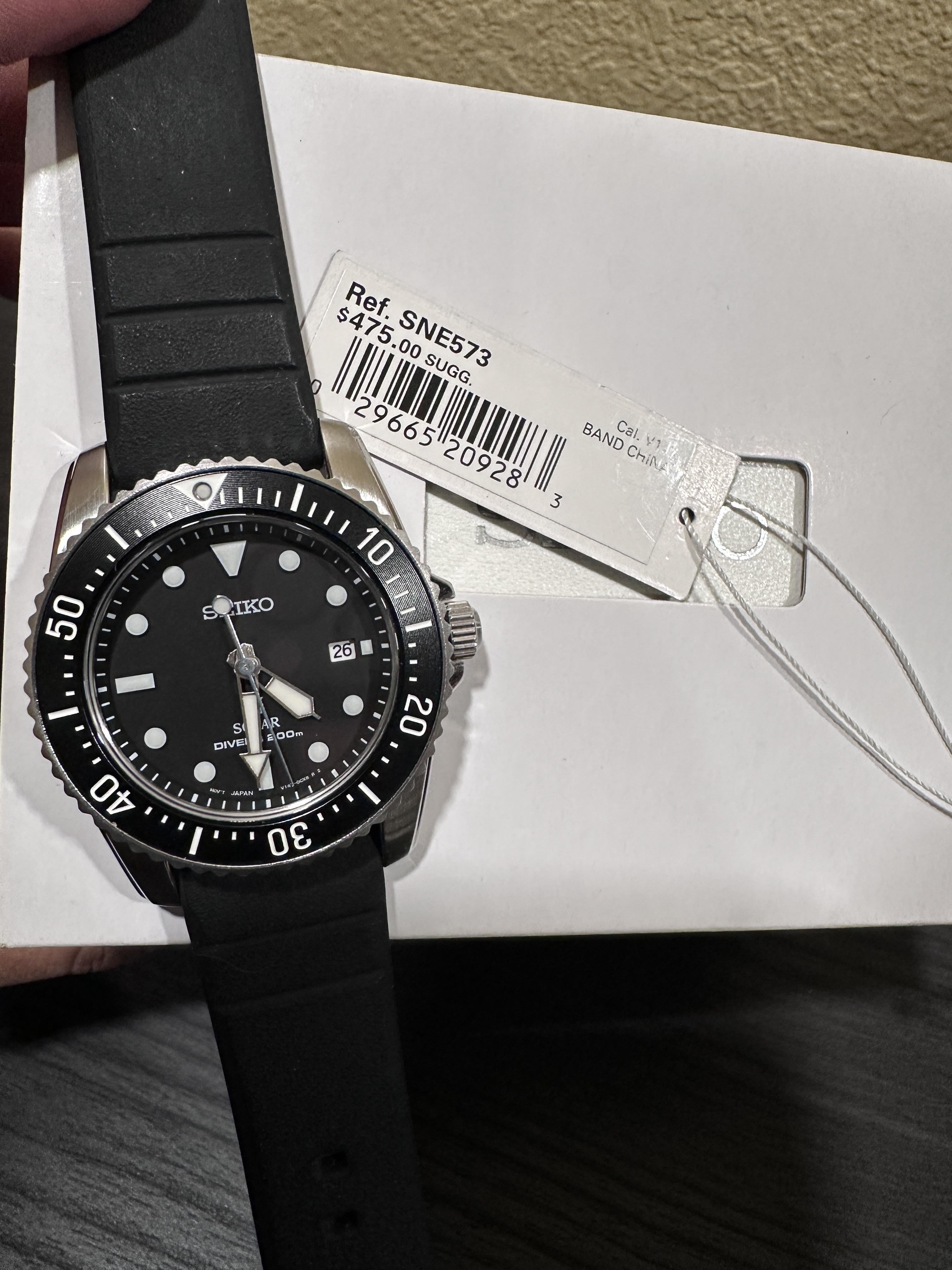 [WTS] SEIKO SNE573 SOLAR DIVER | WatchCharts Marketplace