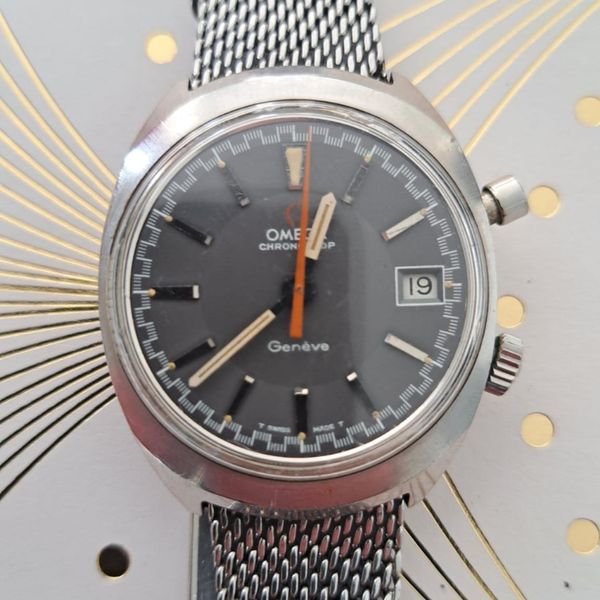 OMEGA Chronostop Geneve Men's Vintage 1960s Watch with Original Mesh ...