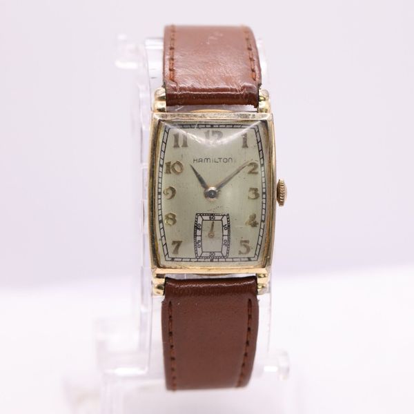 Vintage 1941 Hamilton 980 17 Jewels 10K Gold Filled Tank Watch ...