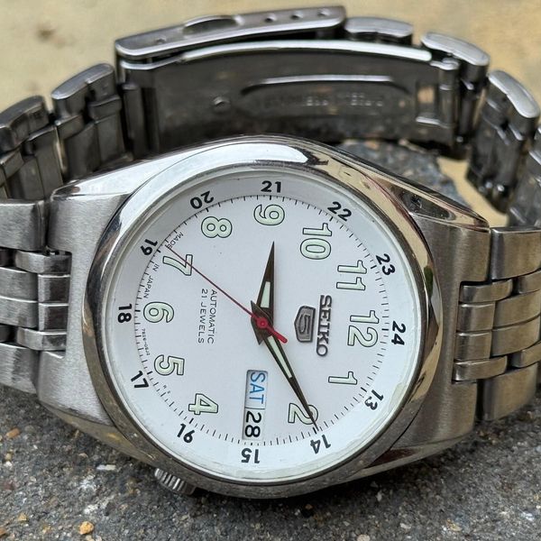 Vintage Seiko 5 Military Field Style Automatic Watch 21 Jewels ...