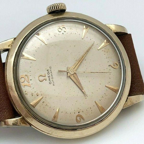 1951 OMEGA SEAMASTER Cal 351 BUMPER AUTOMATIC ORIGINAL DIAL /w PATINA ...