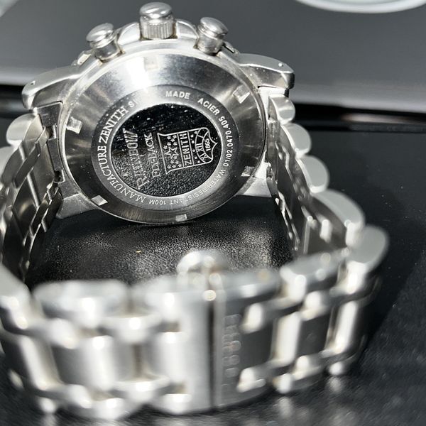 Zenith Rainbow Flyback (Black & White, Luminova Dial) + Box ...