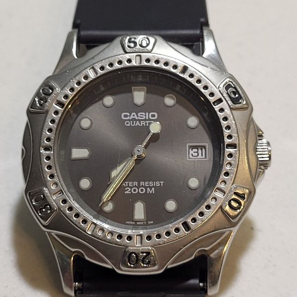 Vintage 1990s Casio MD-753 Quartz Divers Date Mid Sized 38mm Gents ...