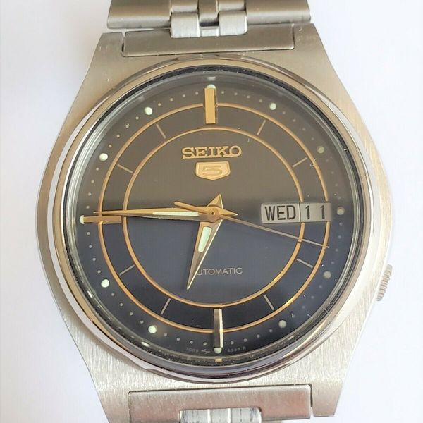 IMMACULATE VINTAGE SEIKO 5 AUTOMATIC 7009 3170 A2 BEAUTIFUL AND WORKING ...