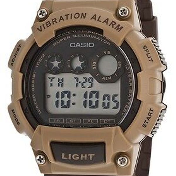 Casio W735H-5A Men's Viabration Alarm Chronograph Countdown Timer ...