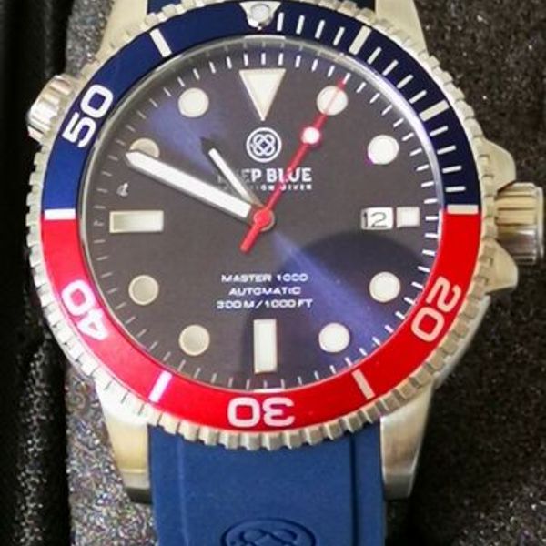 Deep Blue MASTER 1000 44MM AUTOMATIC DIVERs Watch | WatchCharts Marketplace