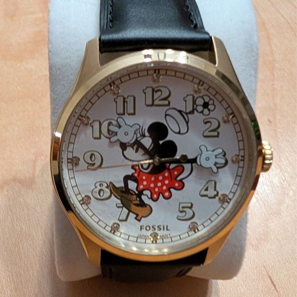 Fossil Disney Minnie Mouse Watch Special Edition Classic 40mm SE1113 ...