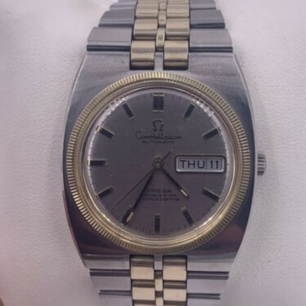 Vintage Mens Omega Constellation 751 Automatic Gold Stainless Day Date ...