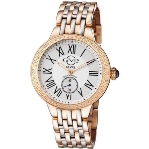 GV2 by Gevril Women's 9106 Astor Diamond Two-Tone Stainless Steel ...