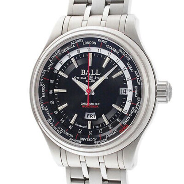 ball watch Train Master World Time 2 Chronometer watch men TO173716 ...