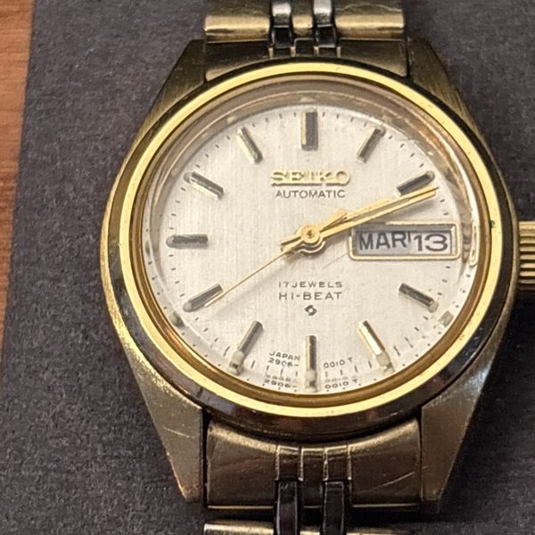 Seiko Women's 2906-0019 Watch Hi-Beat 17 Jewels Automatic Gold Tone ...