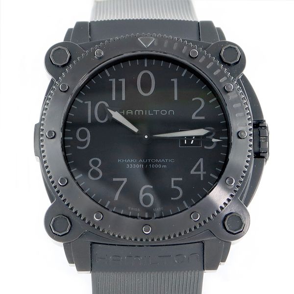 With SS breath Internal inspection HAMILTON Hamilton Khaki Navy Below ...