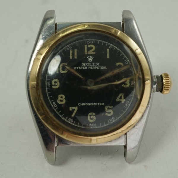 ROLEX 5011 TUTONE VINTAGE BUBBLEBACK FOR PARTS/RESTORATION NO RESERVE C ...