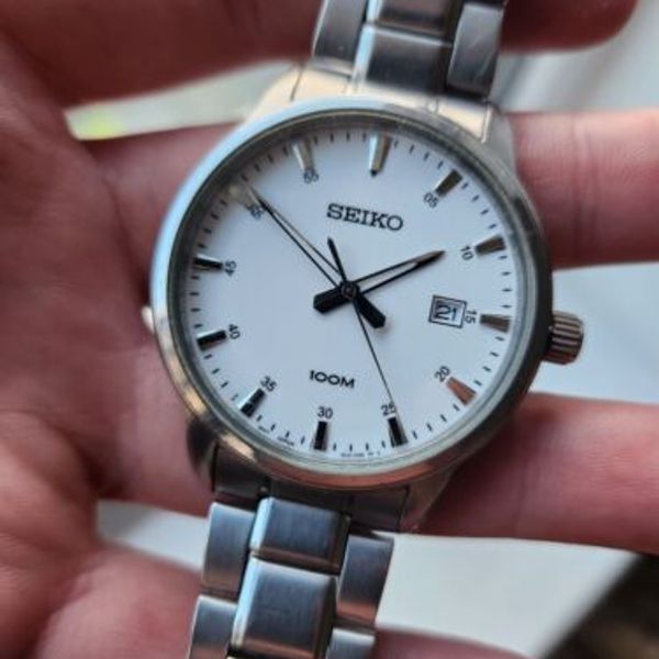VINTAGE 2005, WHITE, SEIKO 100M, MENS QUARTZ WATCH, 6N42-00G0 ...