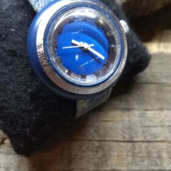 VERY RARE MEN'S 1973 TIMEX MEN'S FUN-TIMERS UFO WATCH 36MM RUNNING,Blue ...