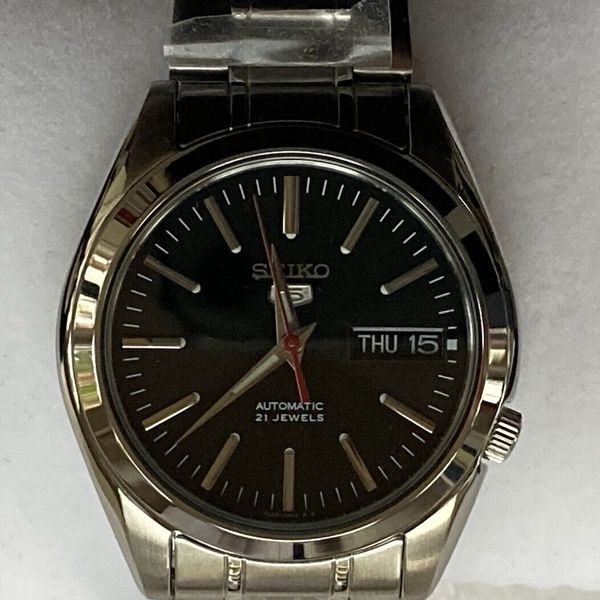 Seiko SNKL45 Black Dial Automatic Watch Brand New | WatchCharts Marketplace