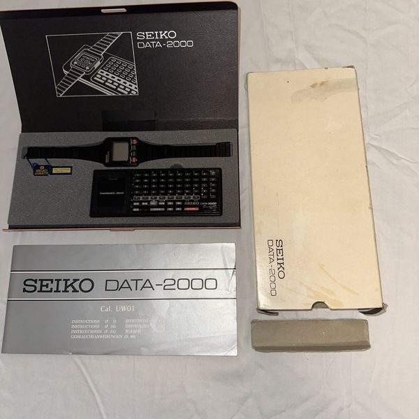 Seiko Data 2000 All Original With Both Boxes Paperwork & Tags ...