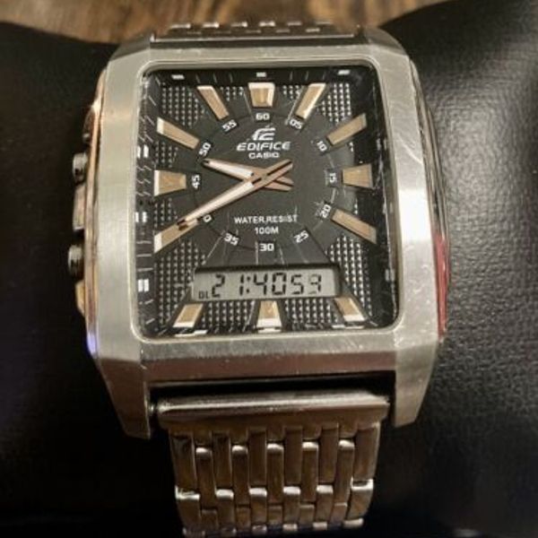 Rare Men's Analog Digital Watch Casio 1301 EFA-130. Alarm. Chronograph ...
