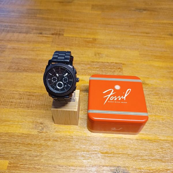 Fossil Watch Chronograph Men, Machine, FS4487, New Battery, Box ...