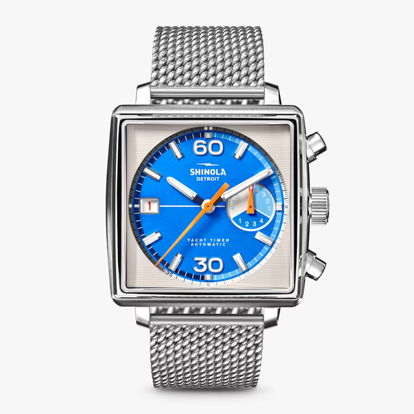 New Shinola 40MM Mackinac Yacht Timer Square Limited Edition Watch ...