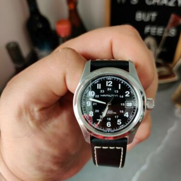Hamilton Khaki Field Automatic 38mm H70455733 H704450 | WatchCharts ...