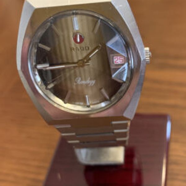 70's Rado Randegg Water Sealed Tigers Eye With Date Automatic Watch ...
