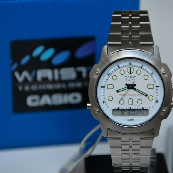 Extremely Rare Casio ana/digi Watch AQ-354W Module 307 Vintage ...