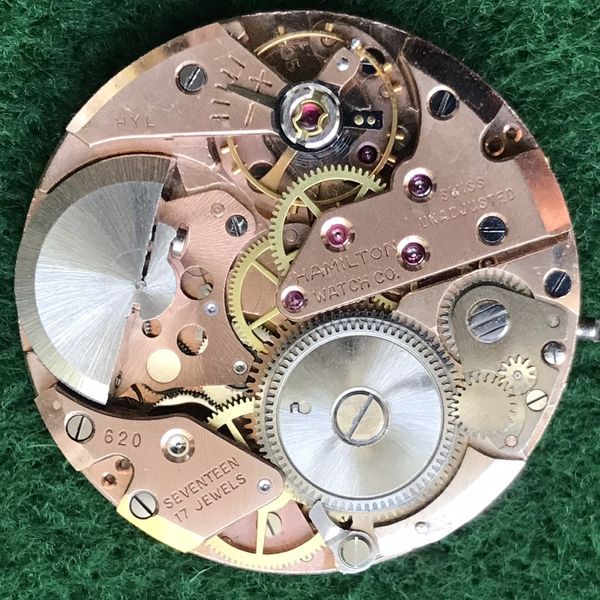 Vintage Hamilton Thin-O-Matic "FMC" Dial Movement Only for Parts ...