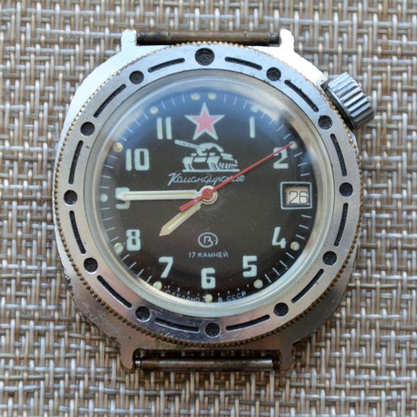 Watch USSR Vostok Tank Komandirskie Commander Military Soviet Rare ...