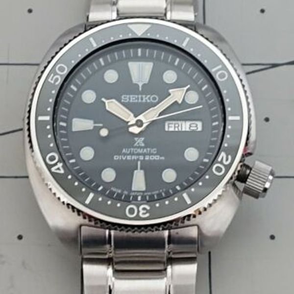 SEIKO PROSPEX Turtle Auto Diver's 200M SRP773J1 Coin Bezel Ceramic ...