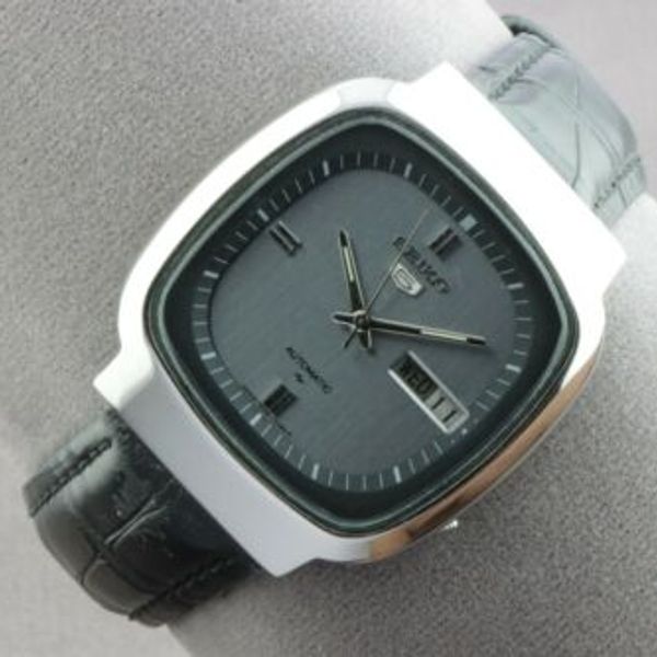 VINTAGE SEIKO 5 7009A COOL GREY AUTOMATIC MEN'S JAPAN WRIST WATCH ...