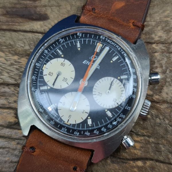 WITHDRAWN Enicar 'Gerhard Mitter' Valjoux 72 Chronograph *REDUCED ...