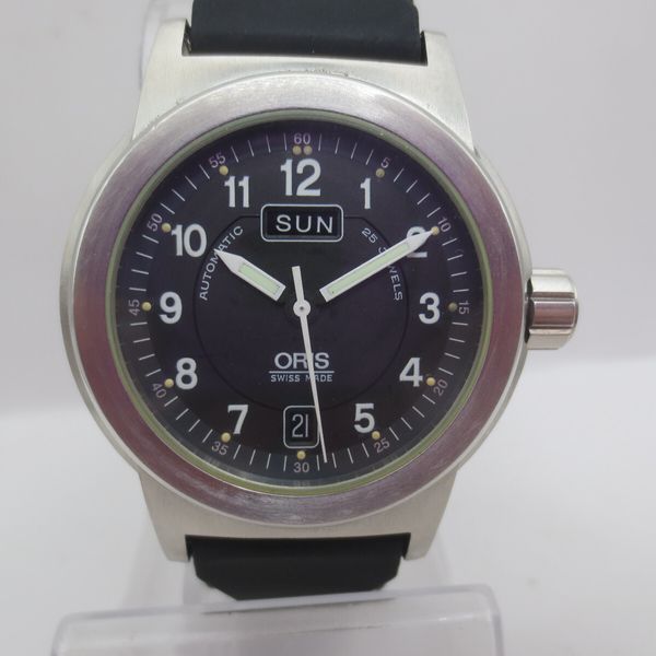 ORIS BC3 7500 "BIG CROWN" DAYDATE 40mm STAINLESS STEEL AUTOMATIC MENS ...