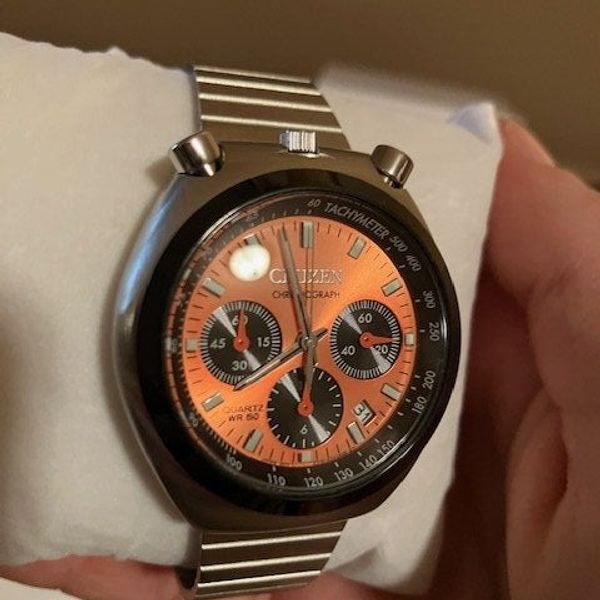 Citizen Tsuno Chrono (orange bullhead) AN3660-81X | WatchCharts Marketplace