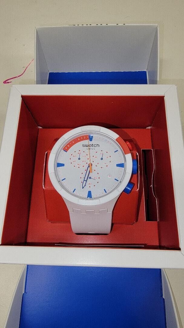 Swatch NASA EXTRAVEHICULAR Unisex Adult's White Watch - SB04Z400 ...
