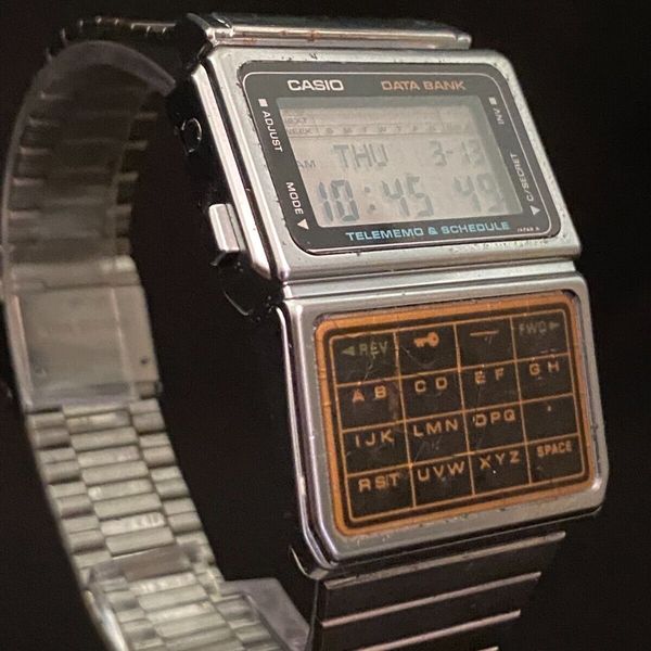 Casio DBC-600 Vintage Databank Calculator Watch 1980s with new battery ...