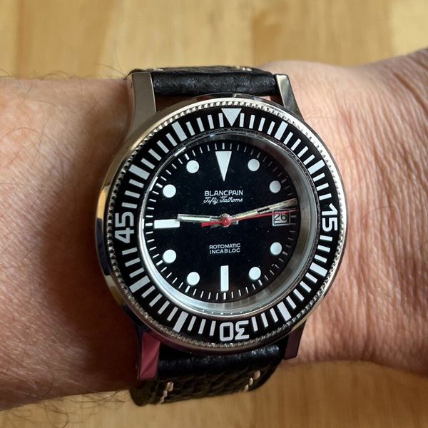 Fifty Fathoms Diverâ s Watch, 42mm, Swiss AS 2063 Serviced, Custom Mod ...