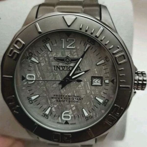 Invicta Ocean Ghost Pro Diver 200m Silver Meteorite Dial 0470 Mens ...