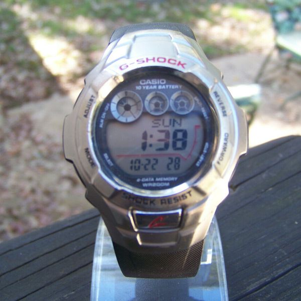 Casio Men's Watch Silver G-Shock 2821 G-7100 WR 200 Meters ...