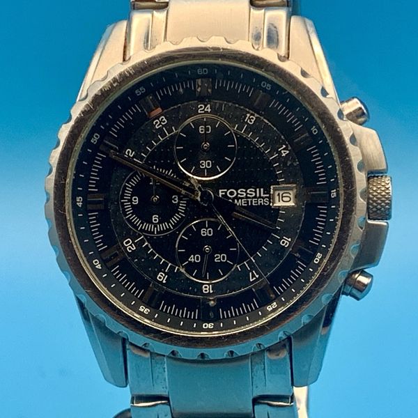 FOSSIL BLUE CH-2446 Menâ s Chronograph Wristwatch SOLD AS IS PARTS ...