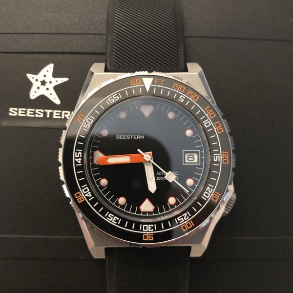 FS: Seestern 600T Dive Watch, Black with Black Ceramic Bezel | WatchCharts