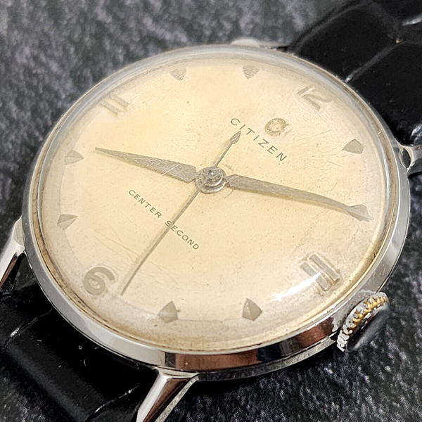 RARE VINTAGE CITIZEN Antique 1950s Men's Watch Center Second C mark ...