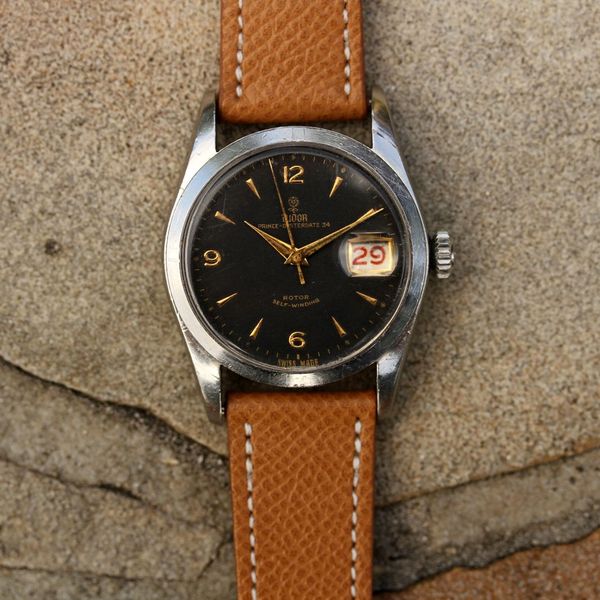 1957 Tudor OysterDate 34 ref. 7914 Black Gilt Dial, Automatic ...